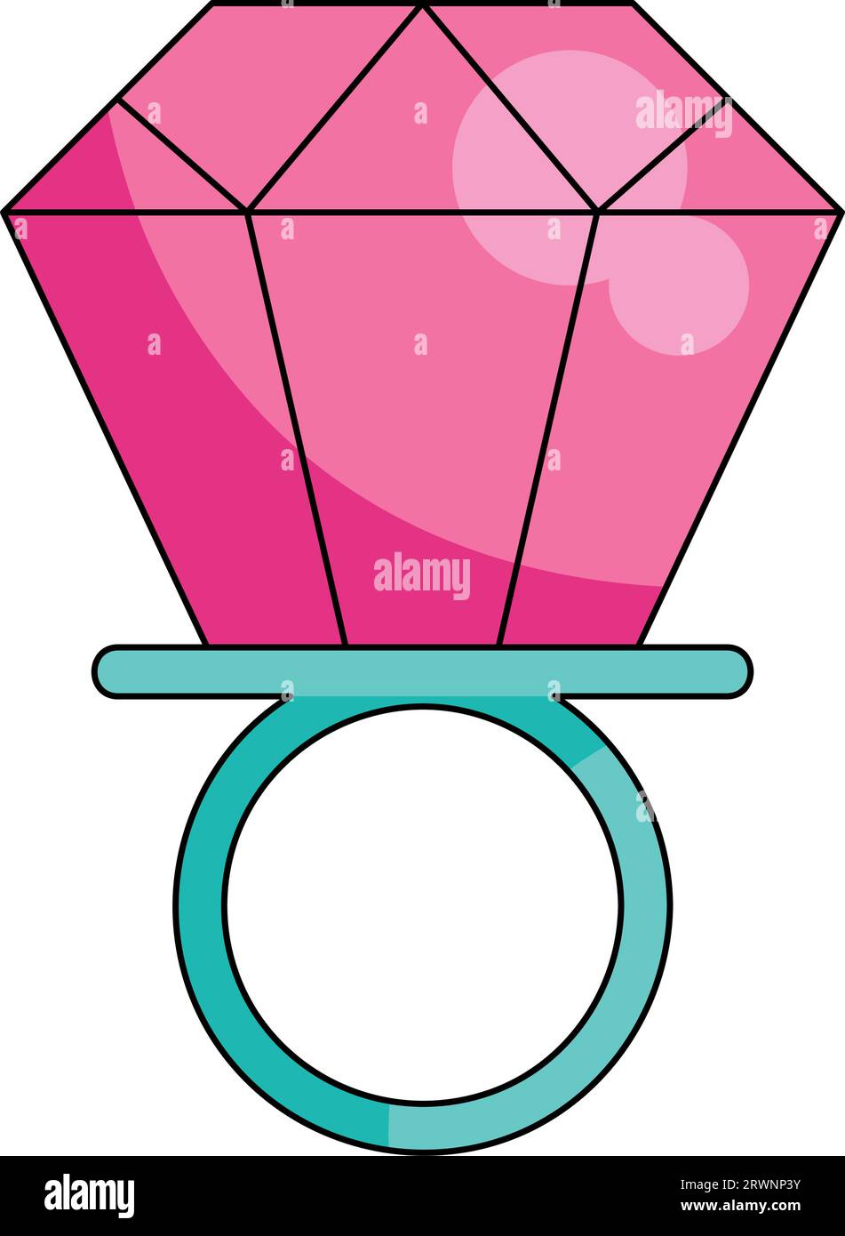nineties pop art style candy ring vector isolated Stock Vector Image ...