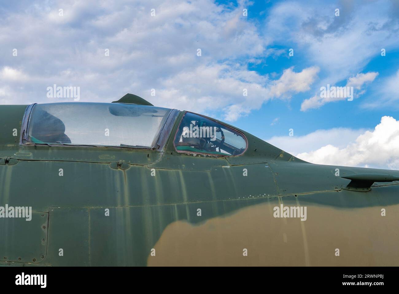 Old Soviet-made camouflage Mig-21 fighter jet Stock Photo - Alamy