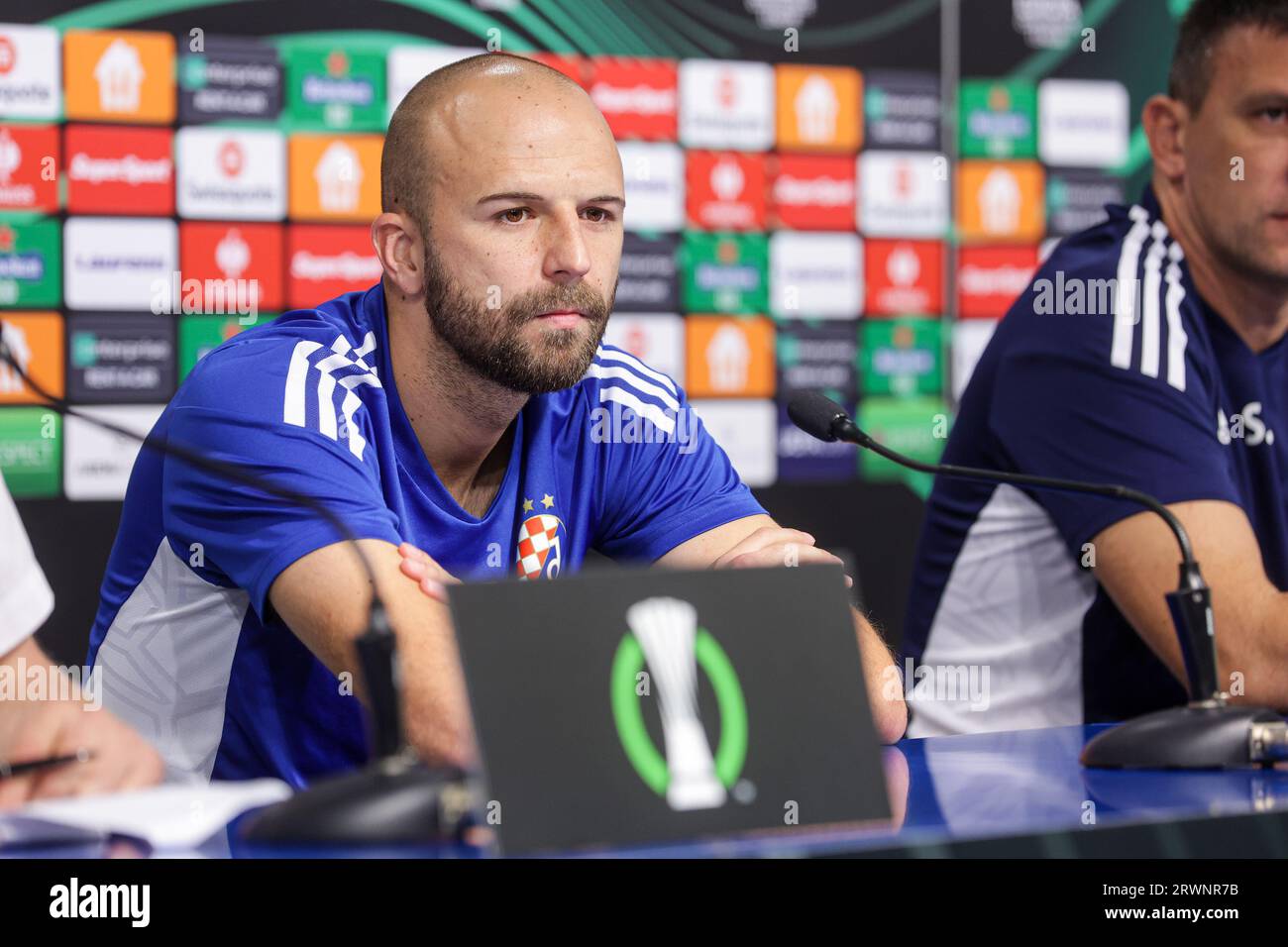 Zagreb, Croatia. 20th Sep, 2023. Josip Misic og Dinamo Zagreb attends a ...