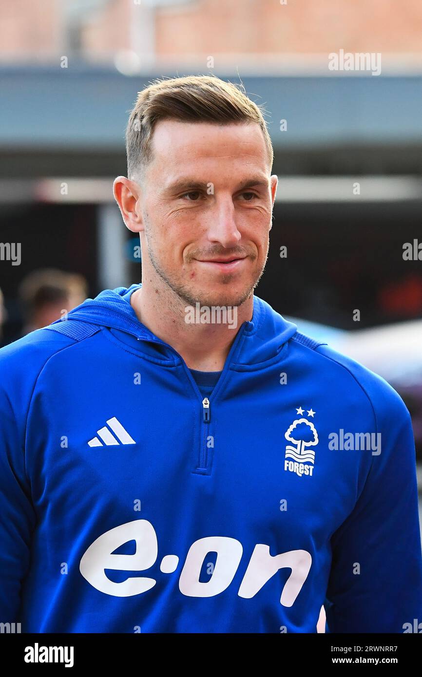 Chris Wood of Nottingham Forest during the Premier League match between ...