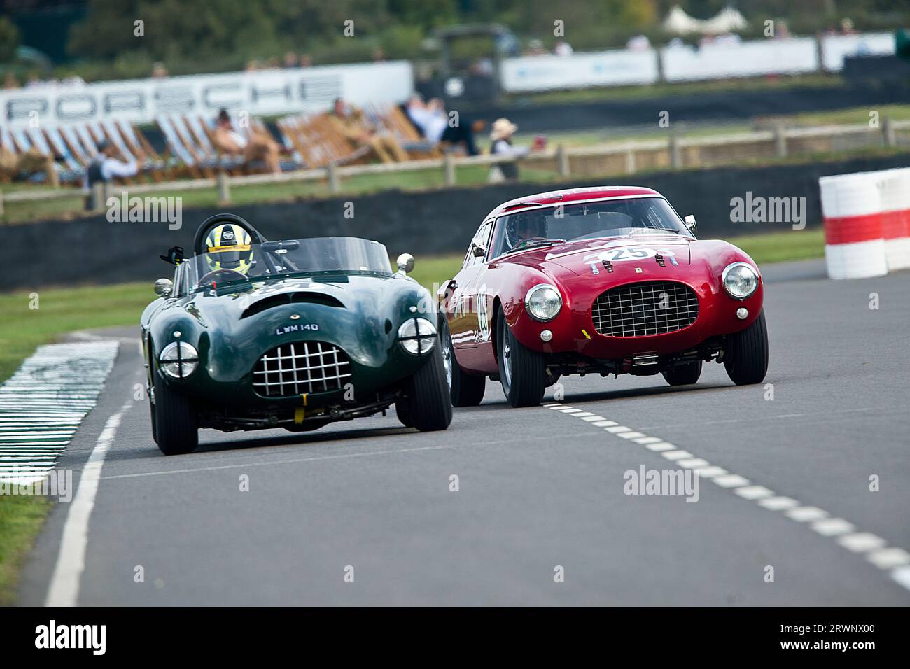 1953 Ferrari 250 MM, (right), in The Freddie March Memorial Trophy race ...