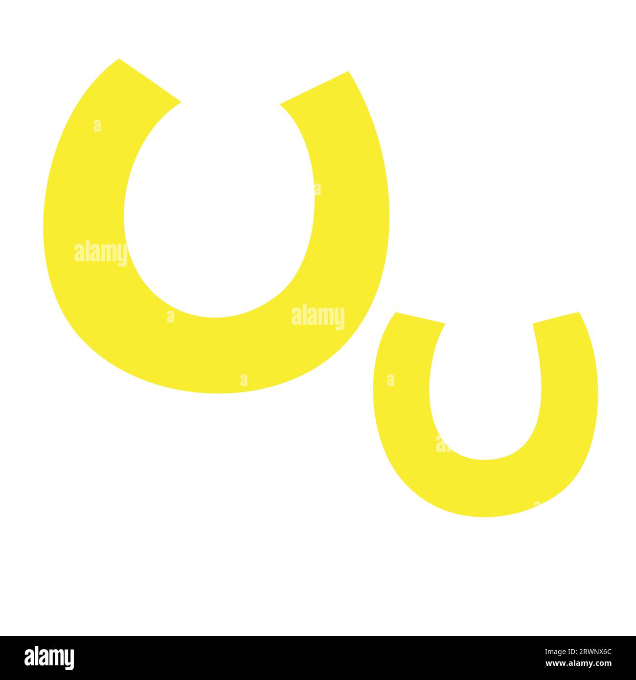 Doodle playful letter U uppercase, lowercase abc colorful cartoon funny ...