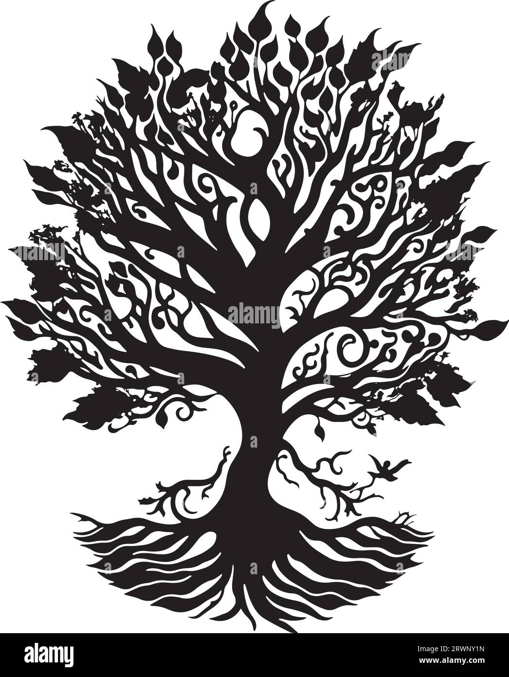 Modern Tree Of Life Logo Vector File Stock Vector Image & Art - Alamy