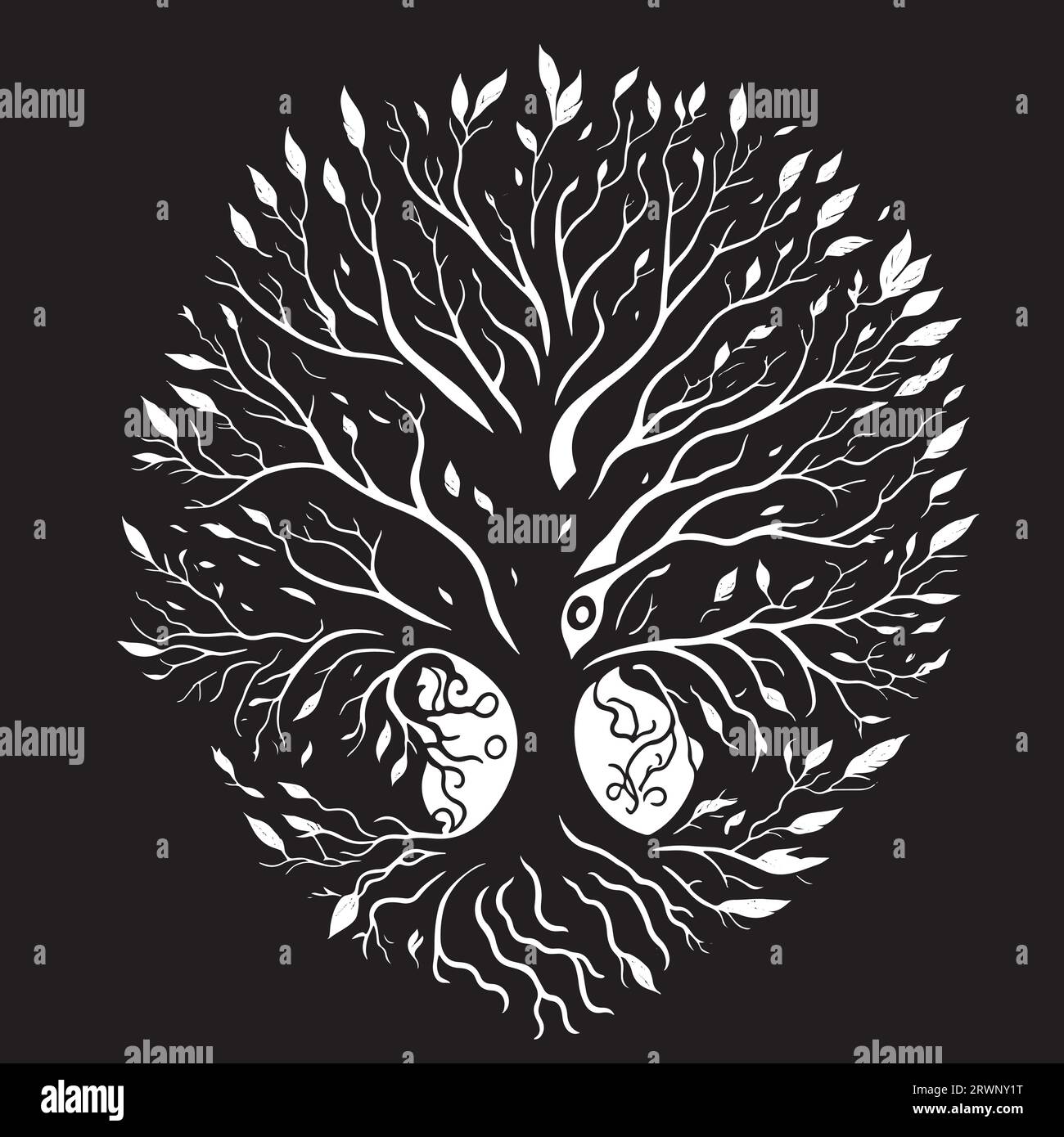 Modern Tree Of Life Logo Vector File Stock Vector Image & Art - Alamy