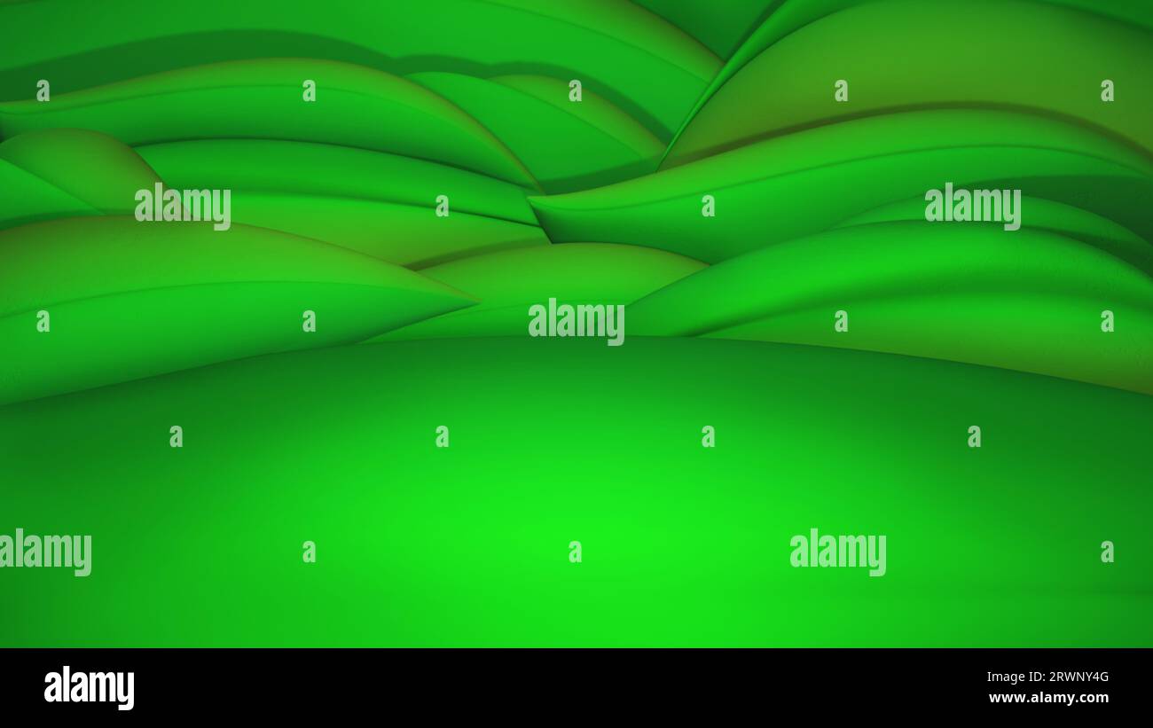 Eco friendly products, green background. Minimal 3D graphics ...