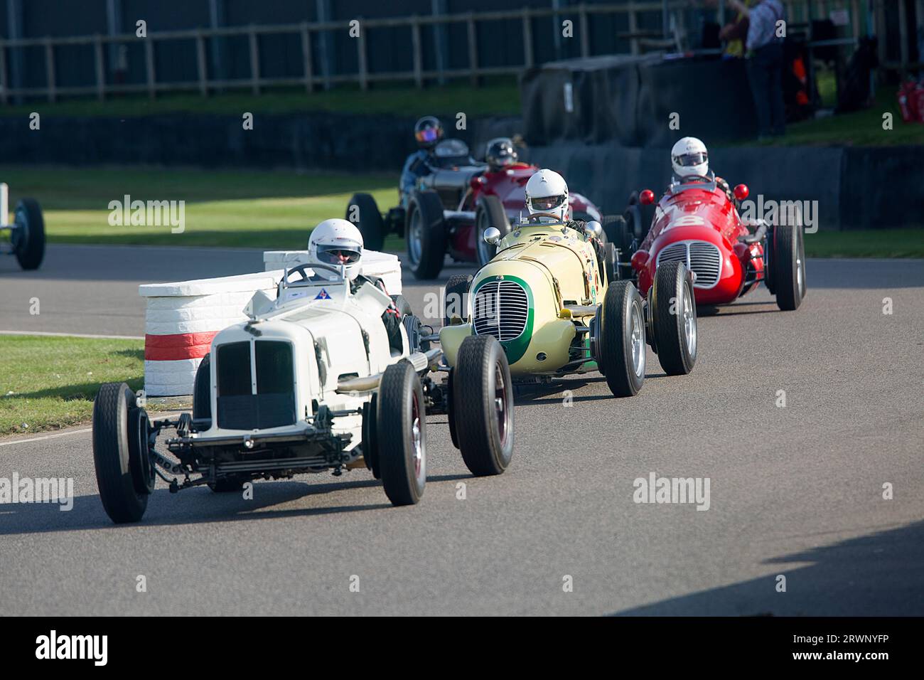 1938 Maserati 6CM, (centre), in the Goodwood Trophy at The Goodwood ...