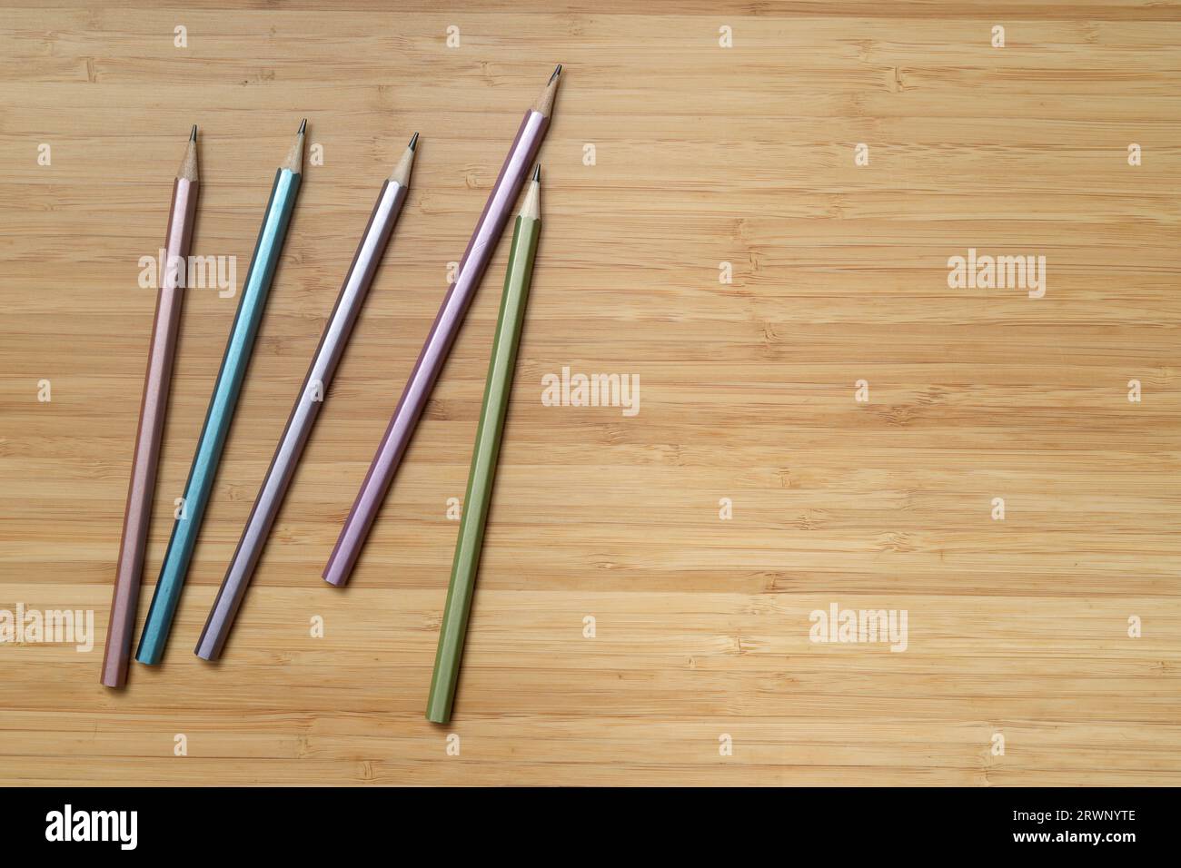 Pencil on a table hi-res stock photography and images - Alamy