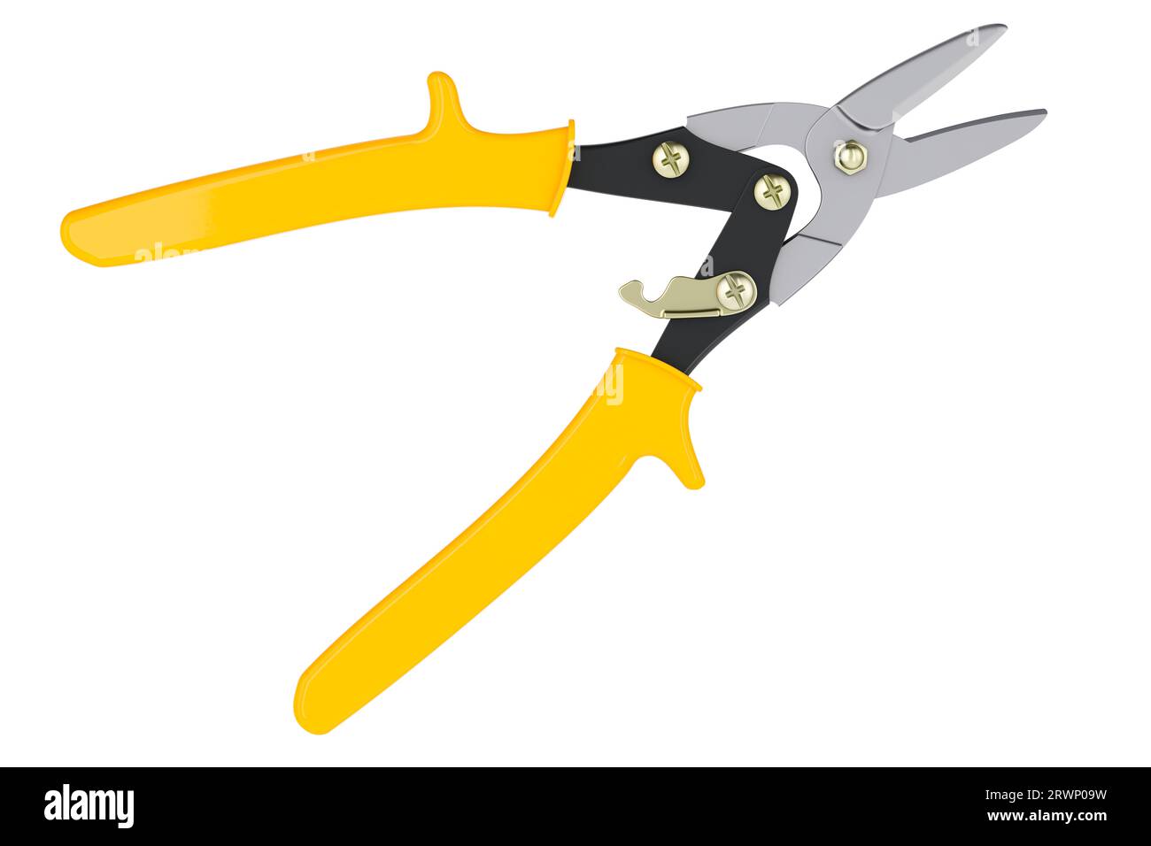 Heavy Duty Metal Cutter For Cutting Sheet Metal Aviation Tin Snips Straight Cut 3d Rendering
