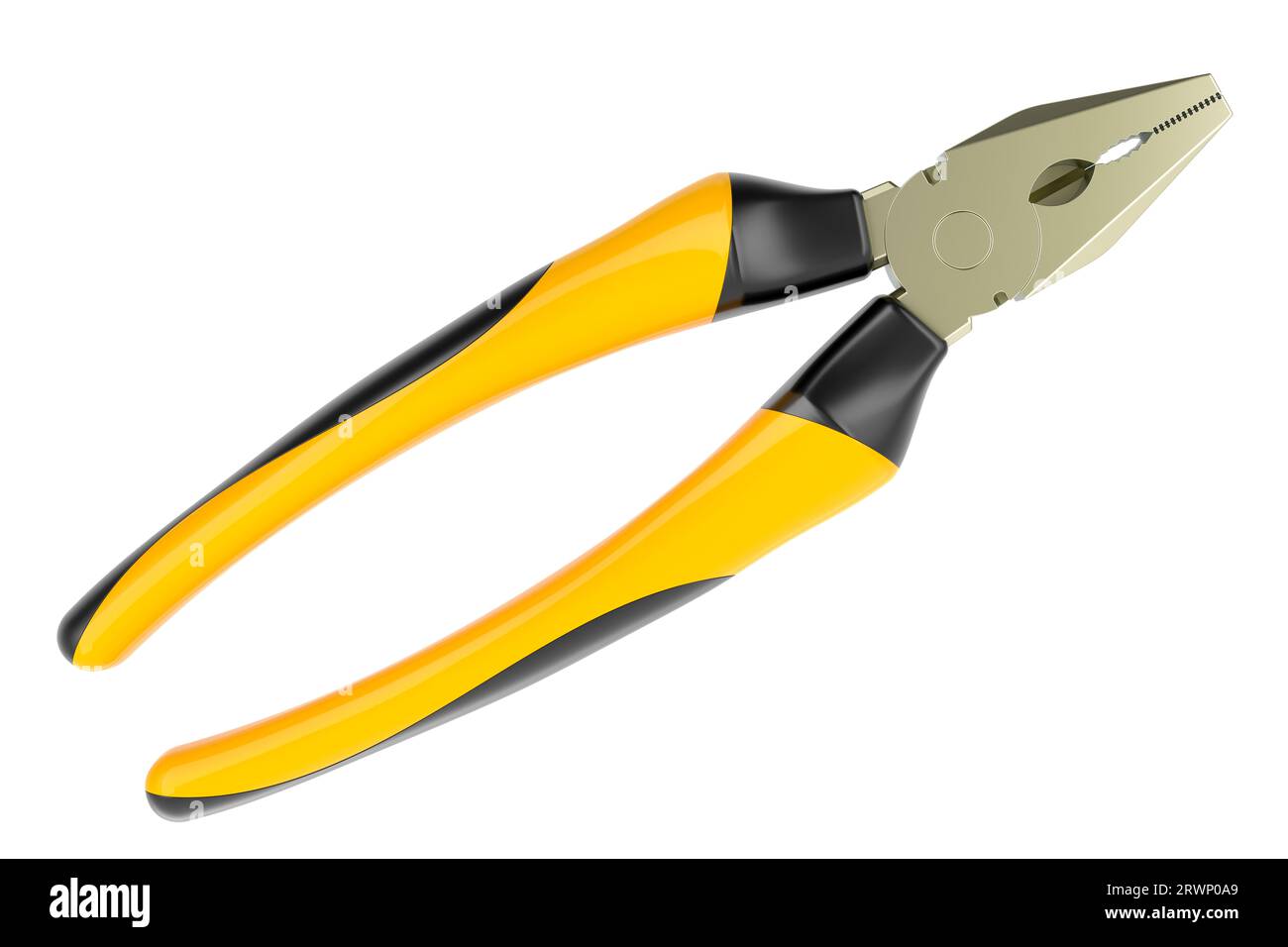 Pliers, closeup. 3D rendering isolated on white background Stock Photo ...