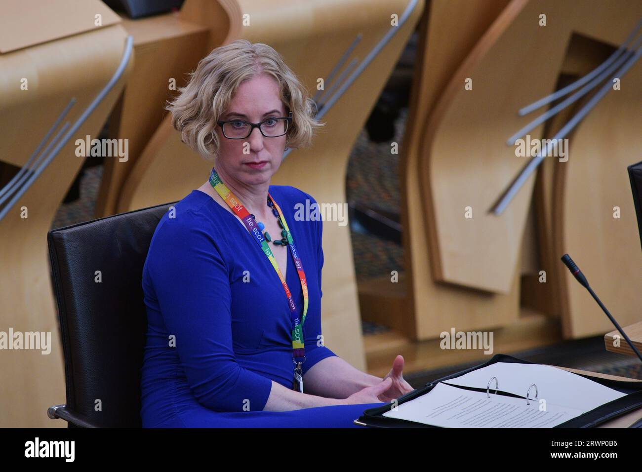 Edinburgh Scotland, UK 20 September 2023. Lorna Slater Scottish Green ...