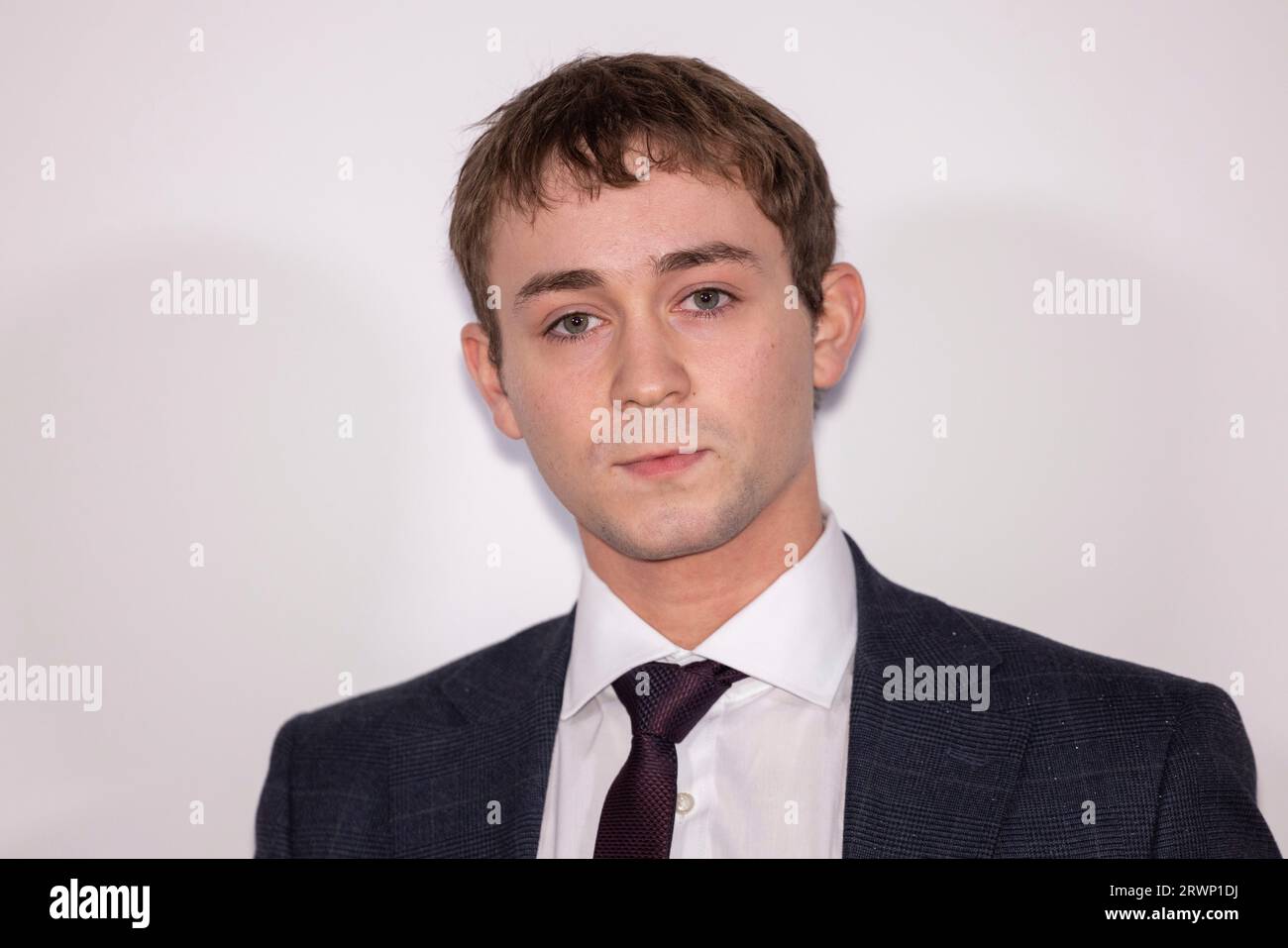 Elliot Norman poses for photographers upon arrival at the world ...
