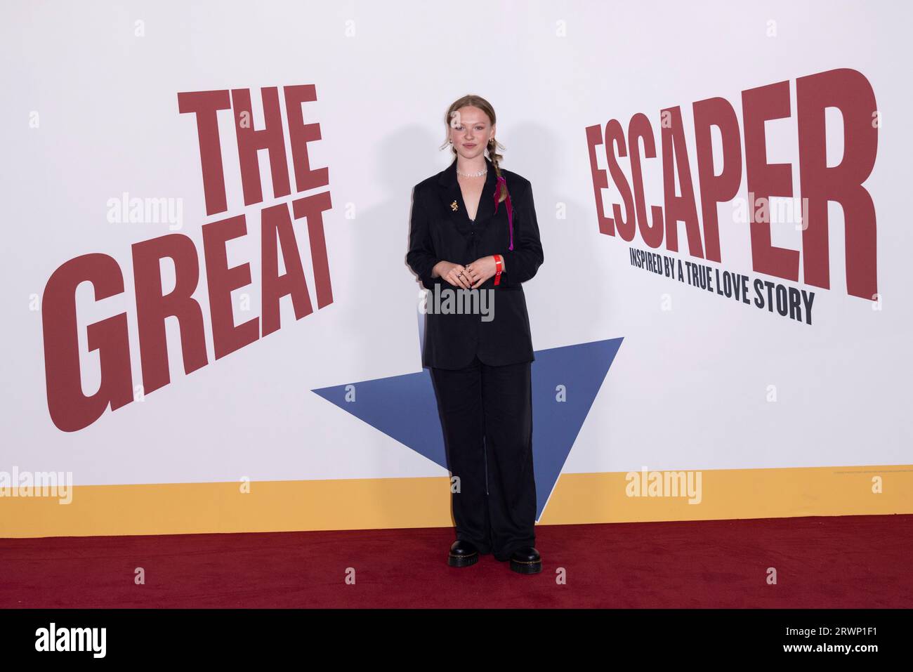 Laura Marcus poses for photographers upon arrival at the world premiere ...