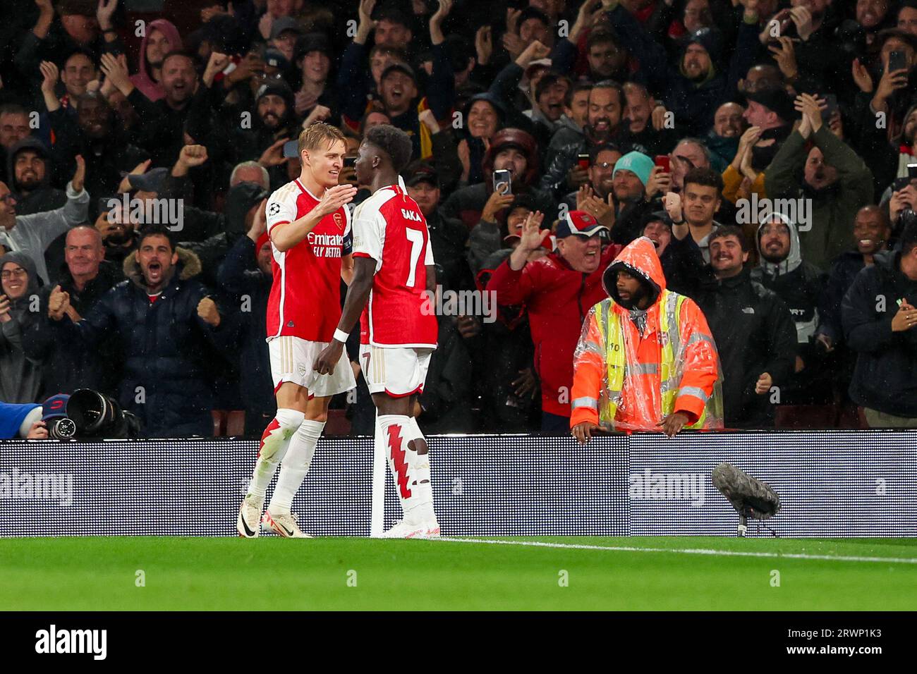 London, UK. 20th Sep, 2023. LONDON, UNITED KINGDOM - SEPTEMBER 20: Bukayo Saka of Arsenal ...