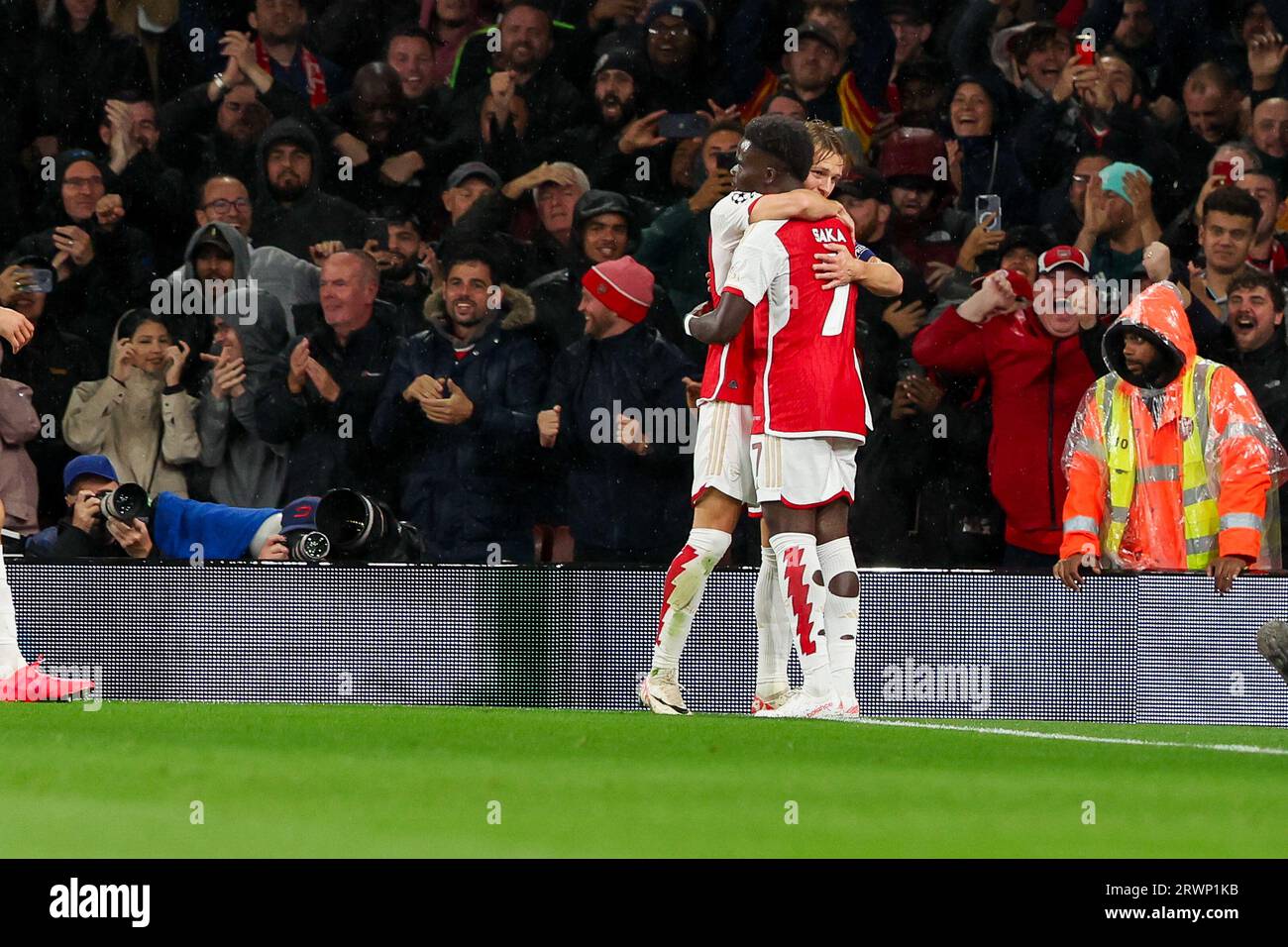 London, UK. 20th Sep, 2023. LONDON, UNITED KINGDOM - SEPTEMBER 20: Bukayo Saka of Arsenal ...