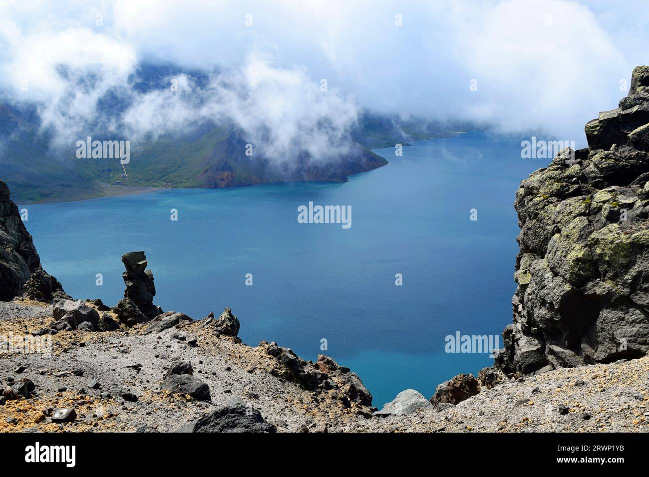 the view of the top of Mt. Baekdu Stock Photo - Alamy