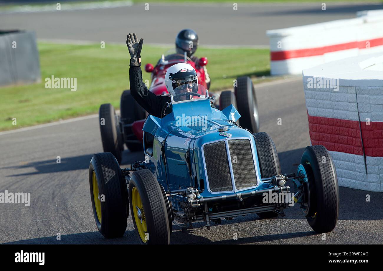 Vintage ERA in the Goodwood Trophy race at The Goodwood Revival Meeting ...