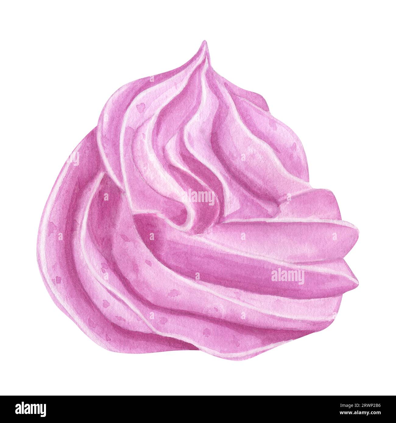 Cone pink cream. Sweet for cupcakes, muffins, ice cream, marshmallows ...