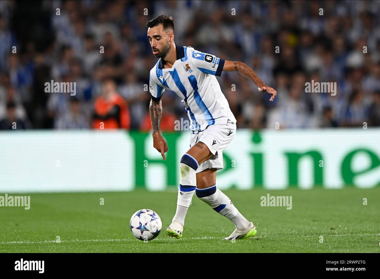 Madrid, Spain. 20th Sep, 2023. Brais Mendez of Real Sociedadduring the ...