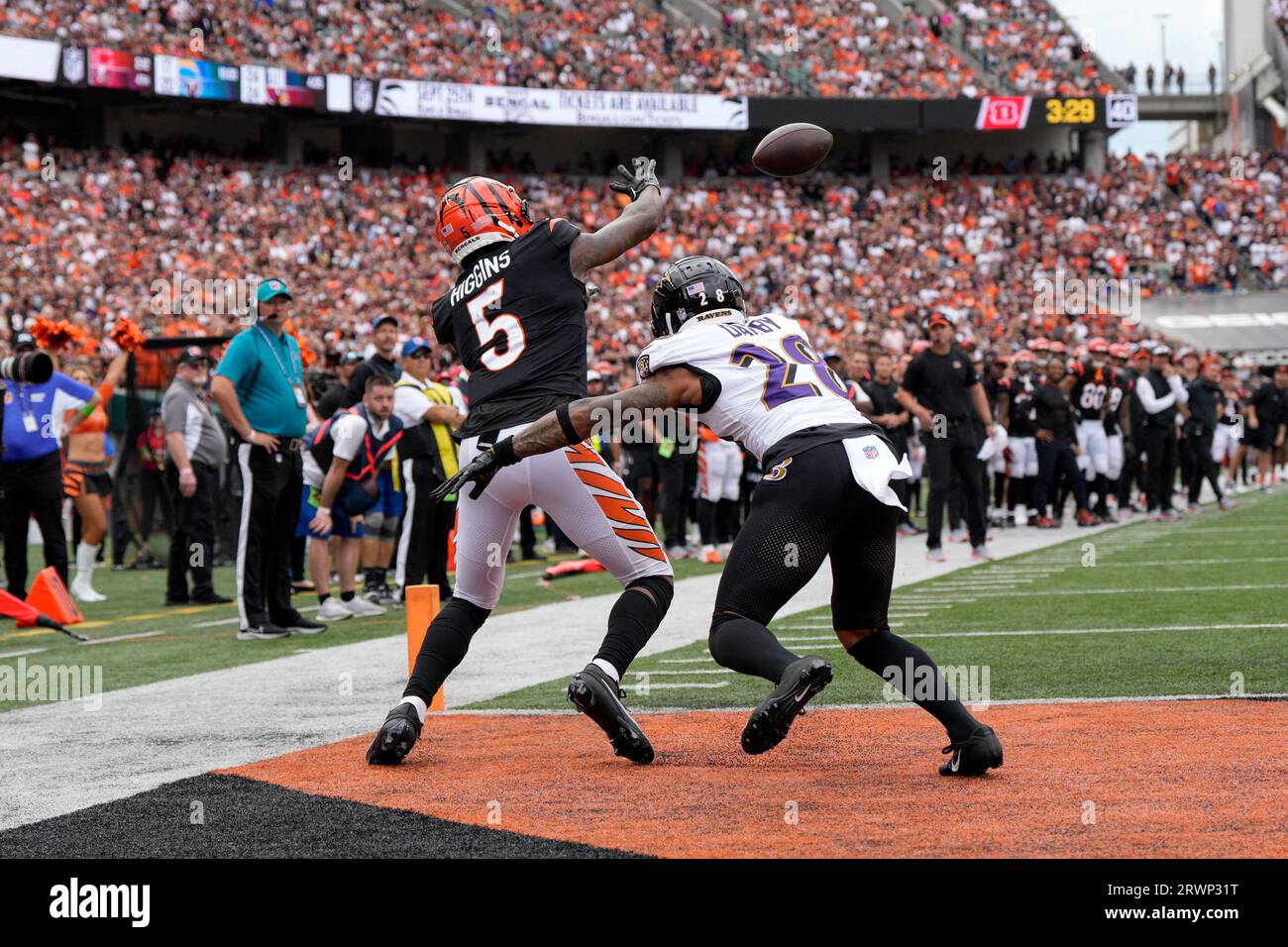 Cincinnati Bengals wide receiver Tee Higgins (5) makes a touchdown ...