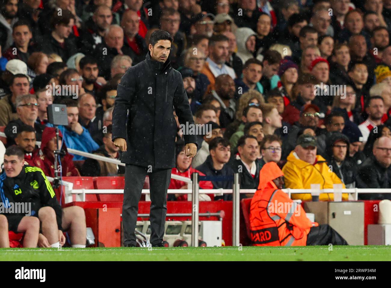 London, UK. 20th Sep, 2023. LONDON, UNITED KINGDOM - SEPTEMBER 20: Headcoach Mikel Arteta of ...