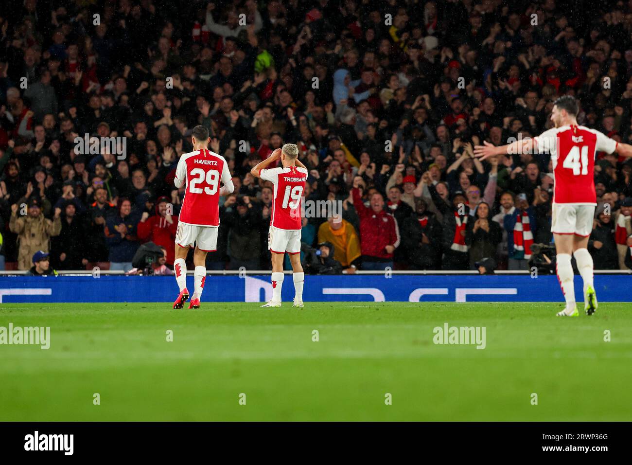 London, UK. 20th Sep, 2023. LONDON, UNITED KINGDOM - SEPTEMBER 20: Leandro Trossard of Arsenal ...