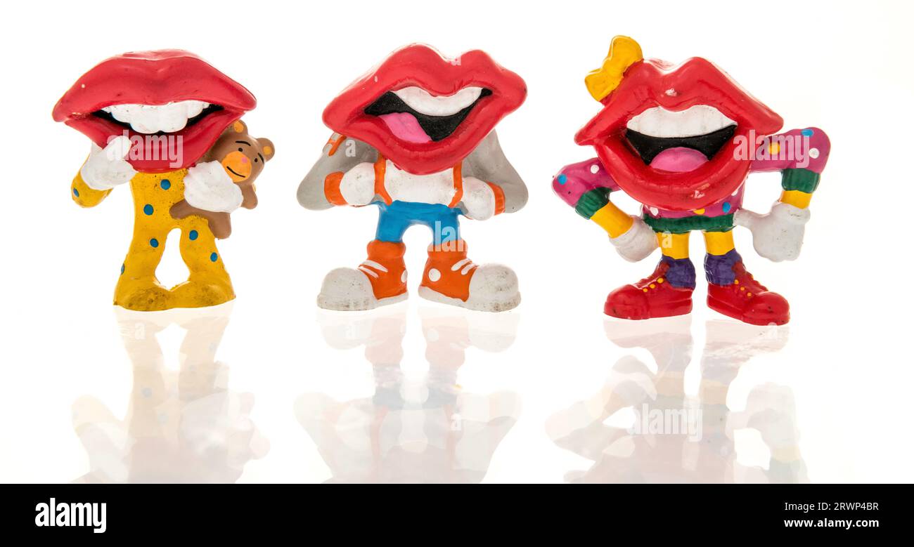 Winneconne, WI - 12 August 2023: A package of classic Tang Lips toy on an isolated background ...