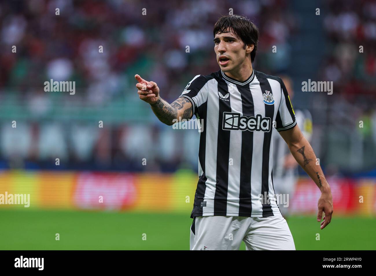 Milan, Italy. 19th Sep, 2023. Sandro Tonali of Newcastle United FC ...