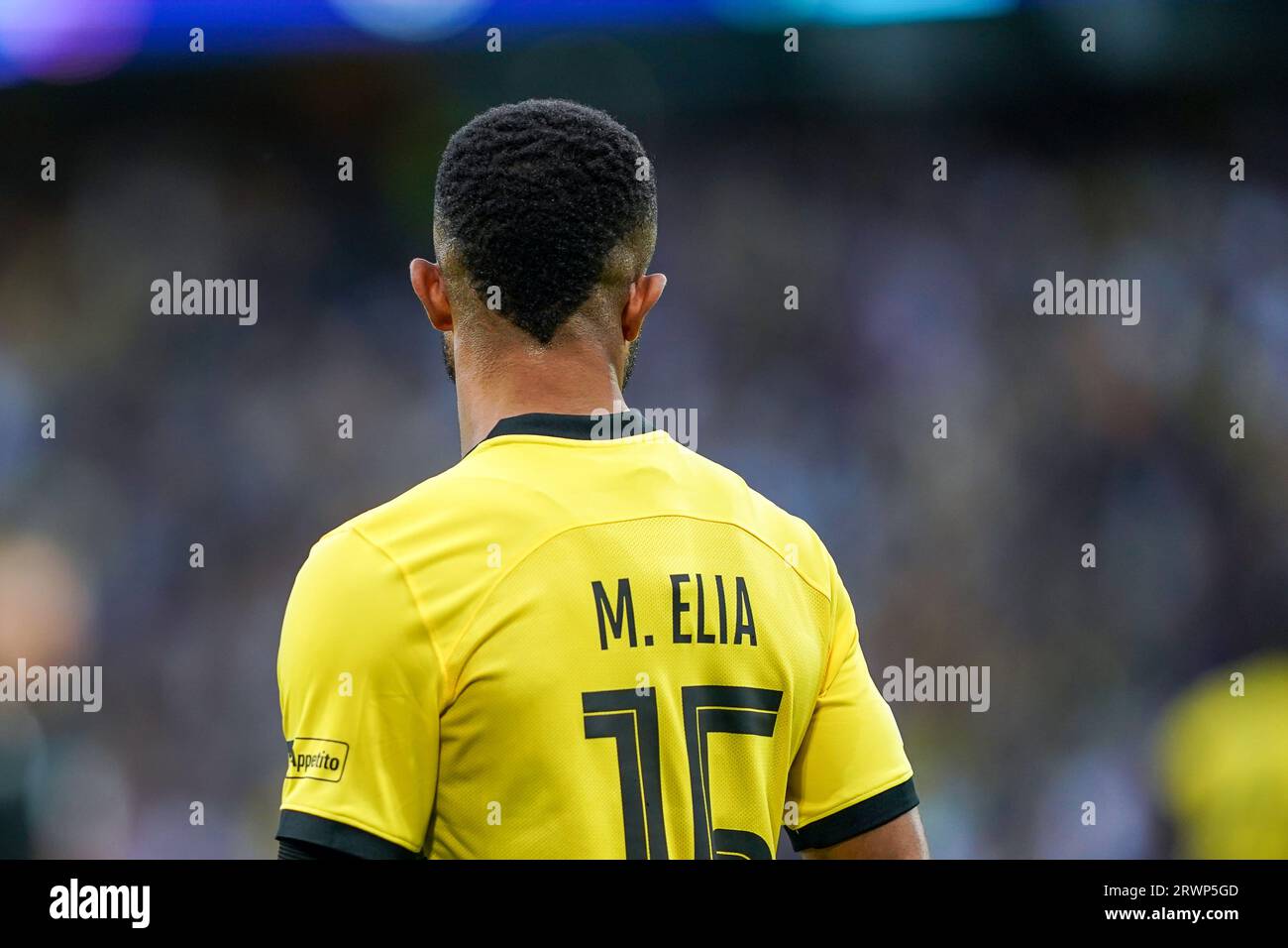 Bern, Switzerland. 19th Sep, 2023. 15 Meschack Elia (Young Boys) looks ...
