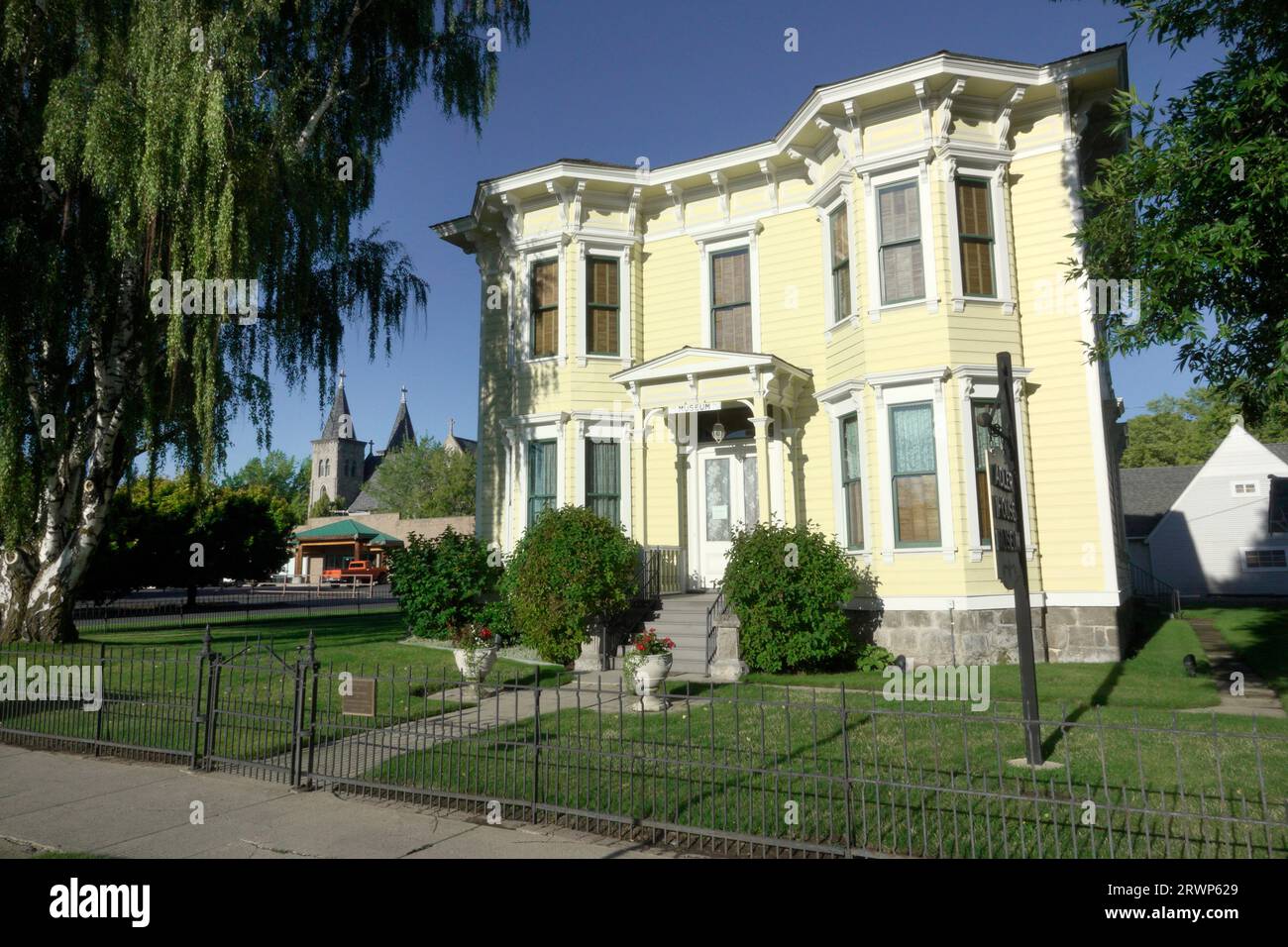 The Alder house, now a museum, constructed in the 1889. The Italianate ...
