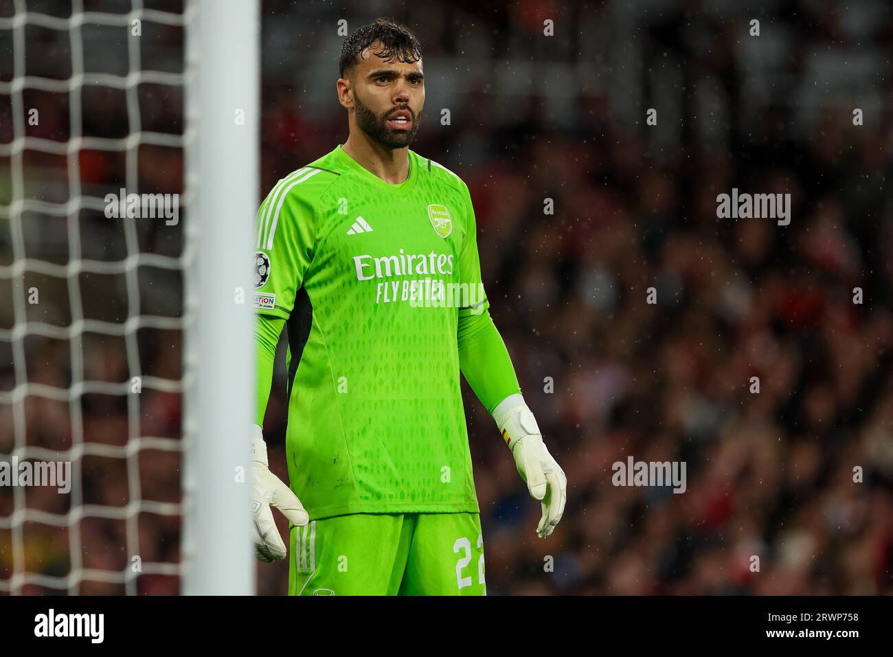 London, UK. 20th Sep, 2023. LONDON, UNITED KINGDOM - SEPTEMBER 20: Goalkeeper David Raya of ...