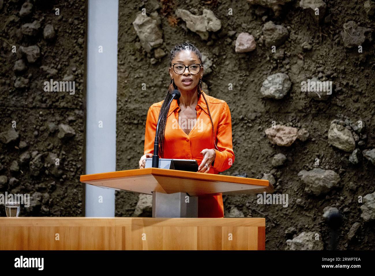 THE HAGUE - Sylvana Simons bij1 during the first day of the General ...