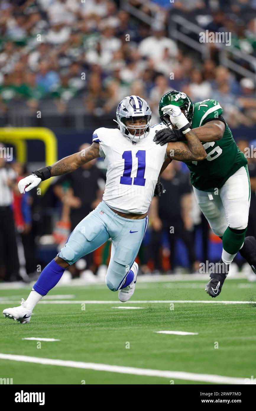 Dallas Cowboys linebacker Micah Parsons (11) rushes during an NFL ...