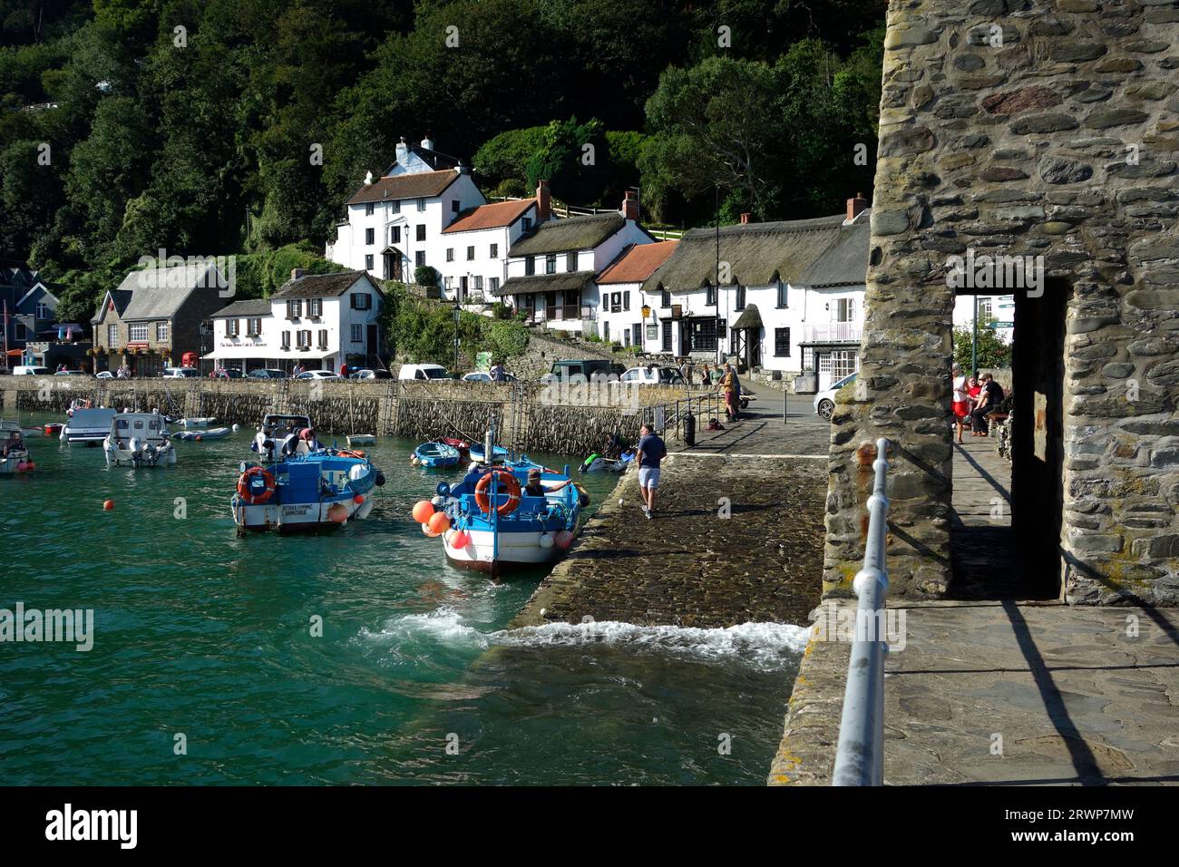 Rhenish Tower & Harbour at Lynmouth, Exmoor National Park, Devon ...