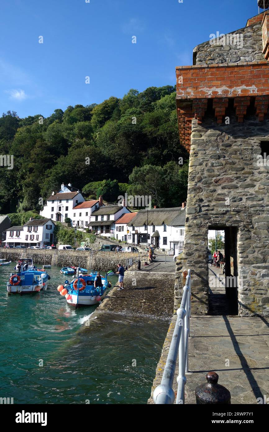 Rhenish Tower & Harbour at Lynmouth, Exmoor National Park, Devon ...