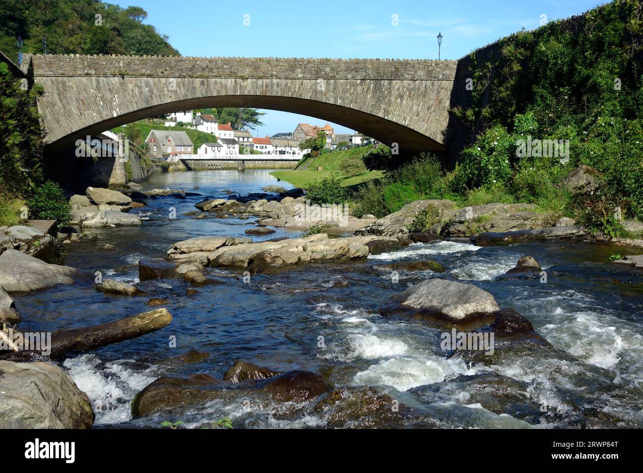 A39 Lyndale Road Bridge Over The East Lyn River, Lynmouth, Exmoor ...