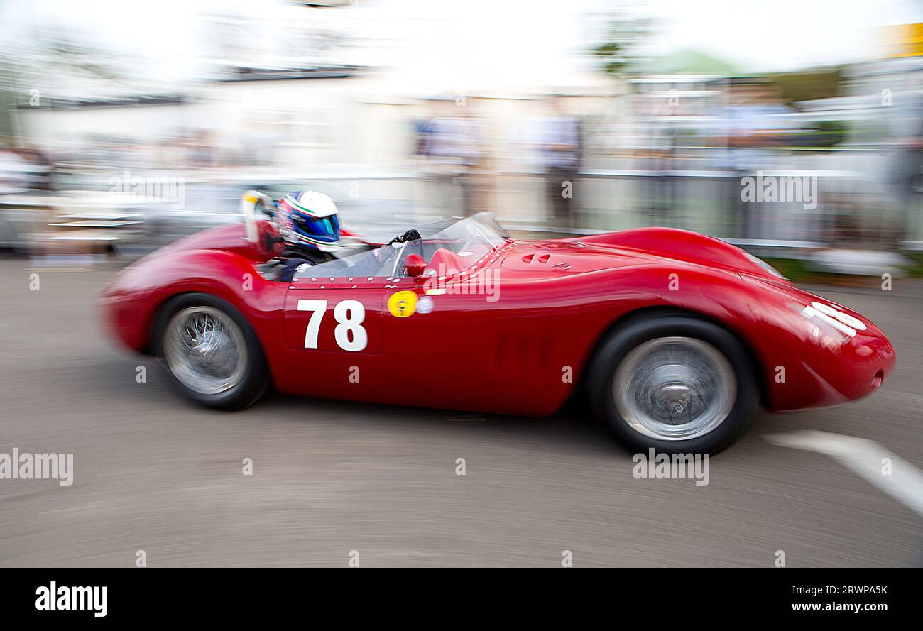 1957 Maserati 250S driven by Richard Wilson / Richard Bradley in the ...