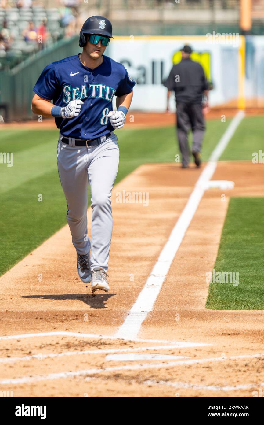 OAKLAND, CA - SEPTEMBER 20: Seattle Mariners Outfield Dominic Canzone ...