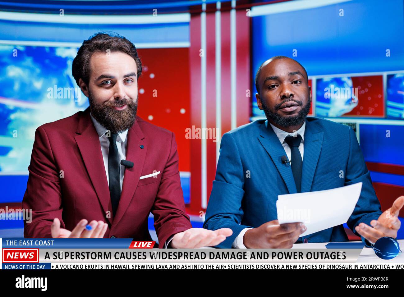 Breaking news natural disasters hi-res stock photography and images - Alamy