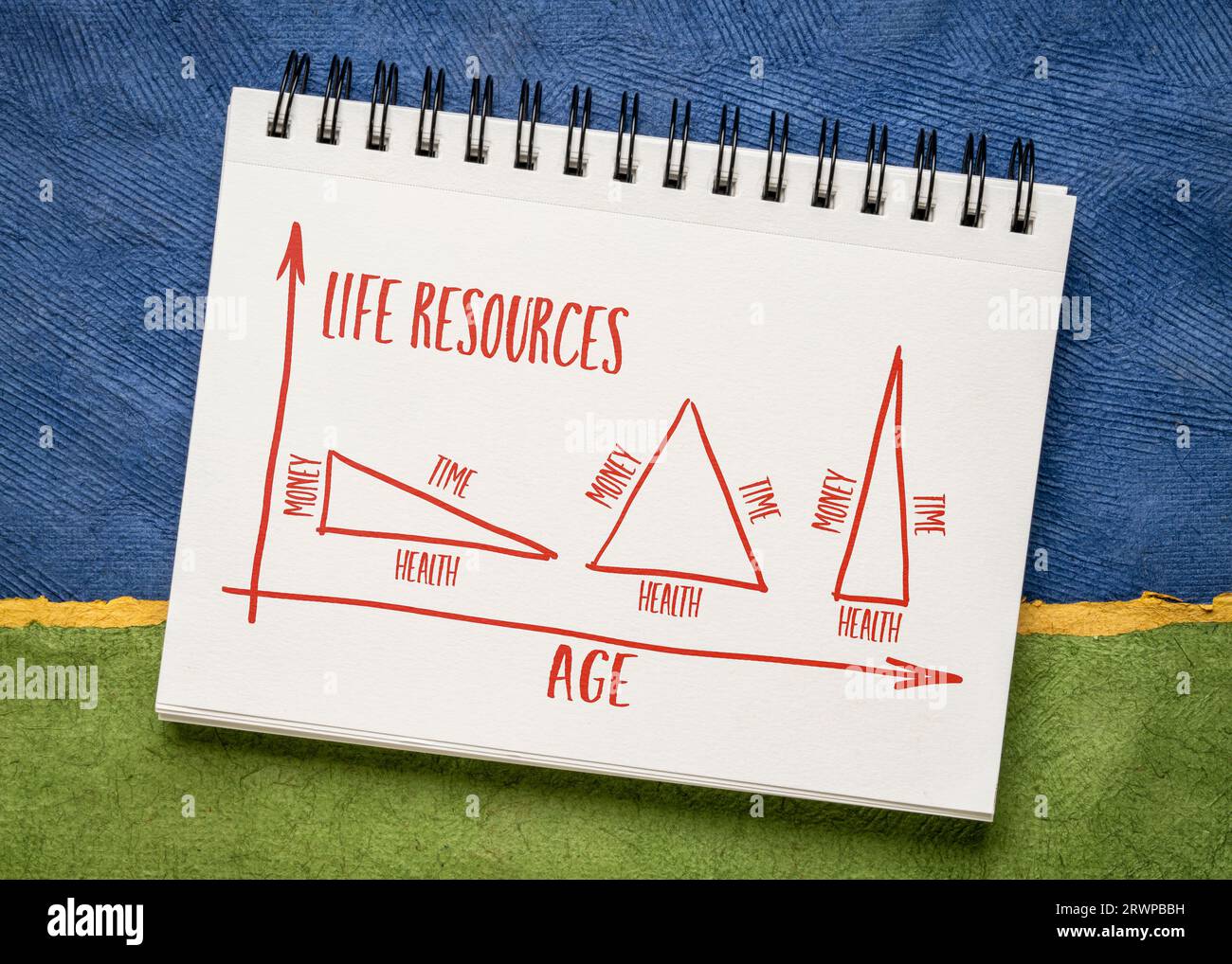 life resources, time, money and health, as a function of age ...