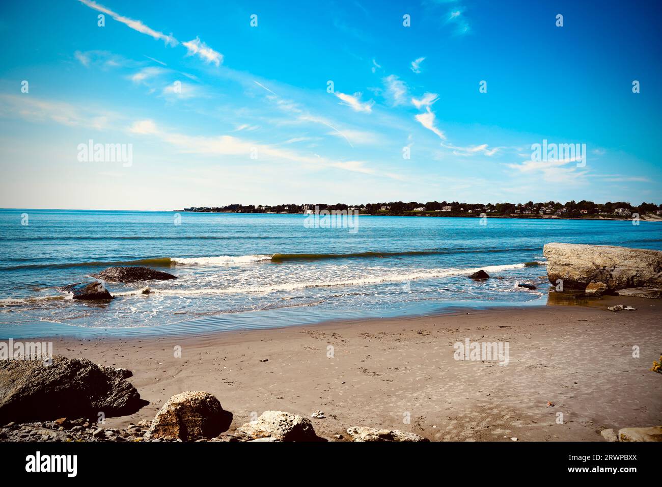 September mornings on the beach Stock Photo - Alamy