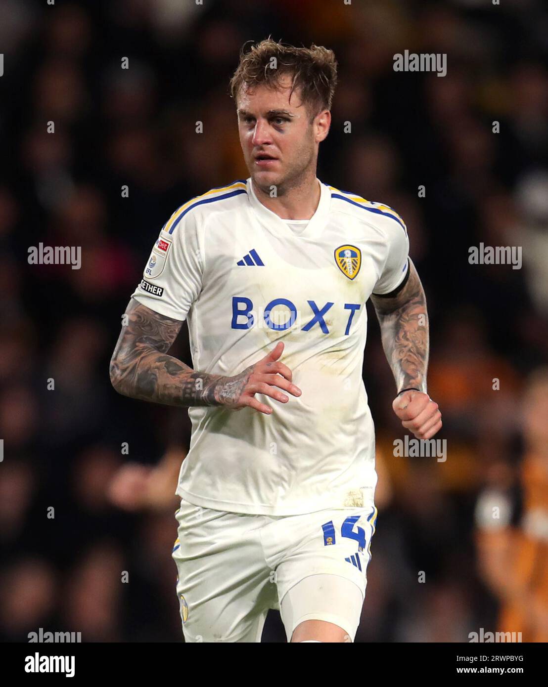 Leeds United's Joe Rodon during the Sky Bet Championship match at the ...
