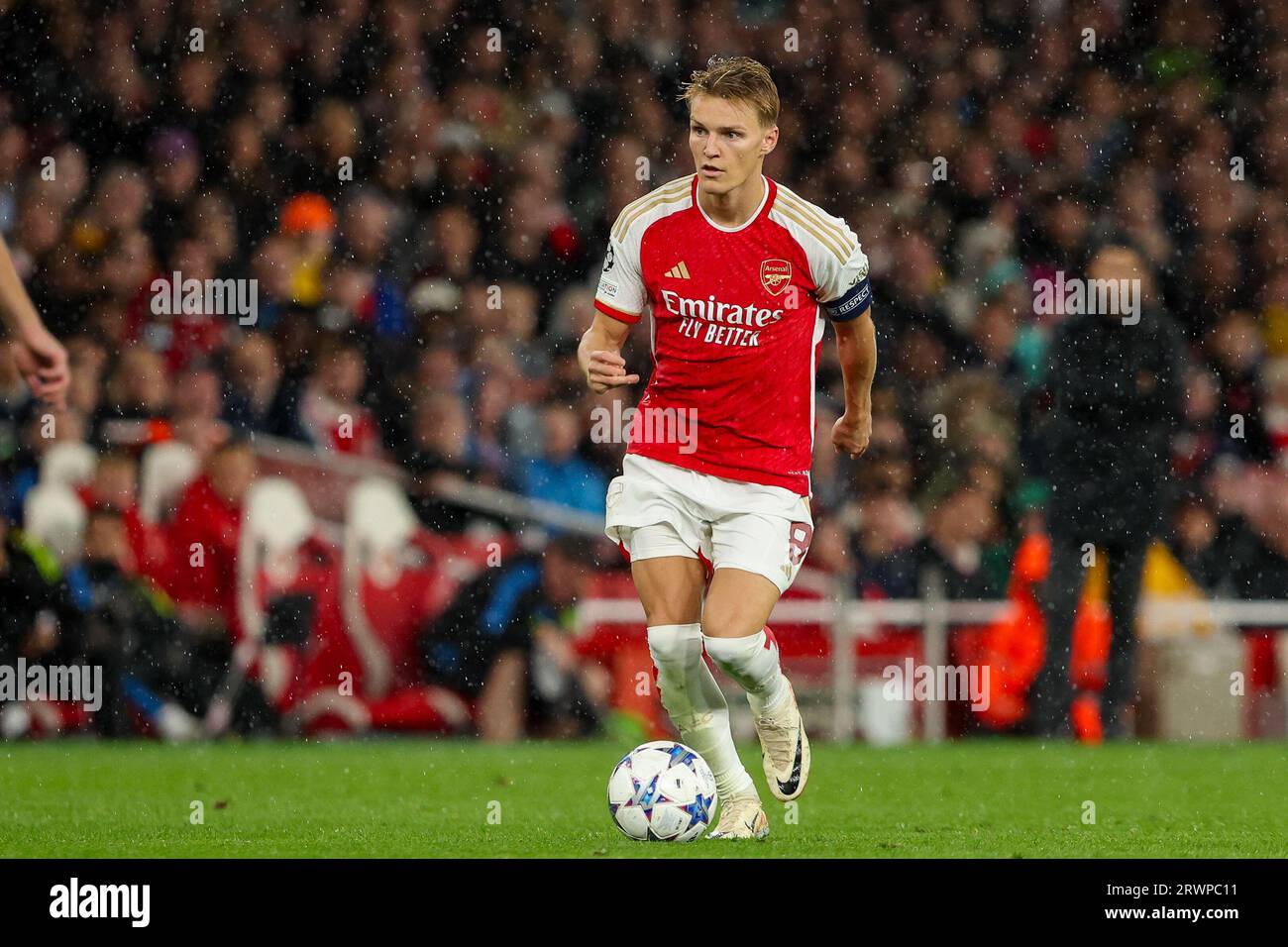 London, UK. 20th Sep, 2023. LONDON, UNITED KINGDOM - SEPTEMBER 20: Martin Odegaard of Arsenal in ...