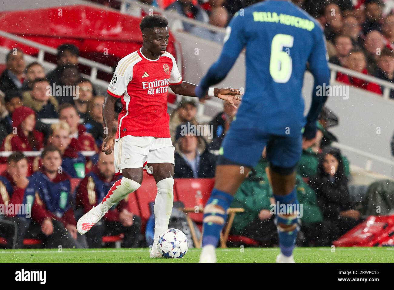 London, UK. 20th Sep, 2023. LONDON, UNITED KINGDOM - SEPTEMBER 20: Bukayo Saka of Arsenal in ...