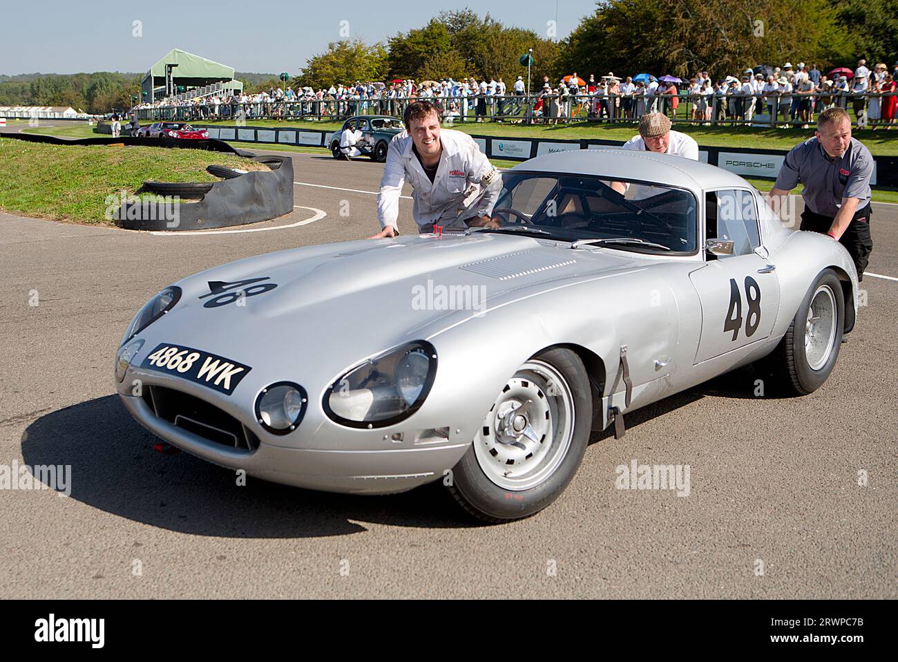 1964 Jaguar E-type Lightweight ' low drag' driven by Gary Pearson ...