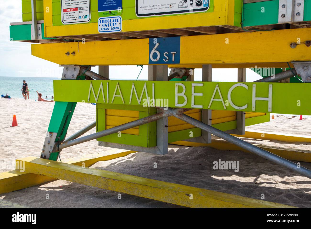 6th Street Lifeguard Tower, South Beach, City of Miami Beach, Florida ...