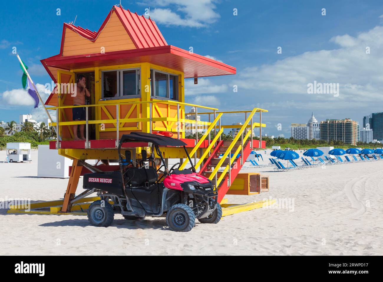 CITY OF MIAMI BEACH LIFEGUARD TOWER, 8th Street,Ocean Drive, Miami ...