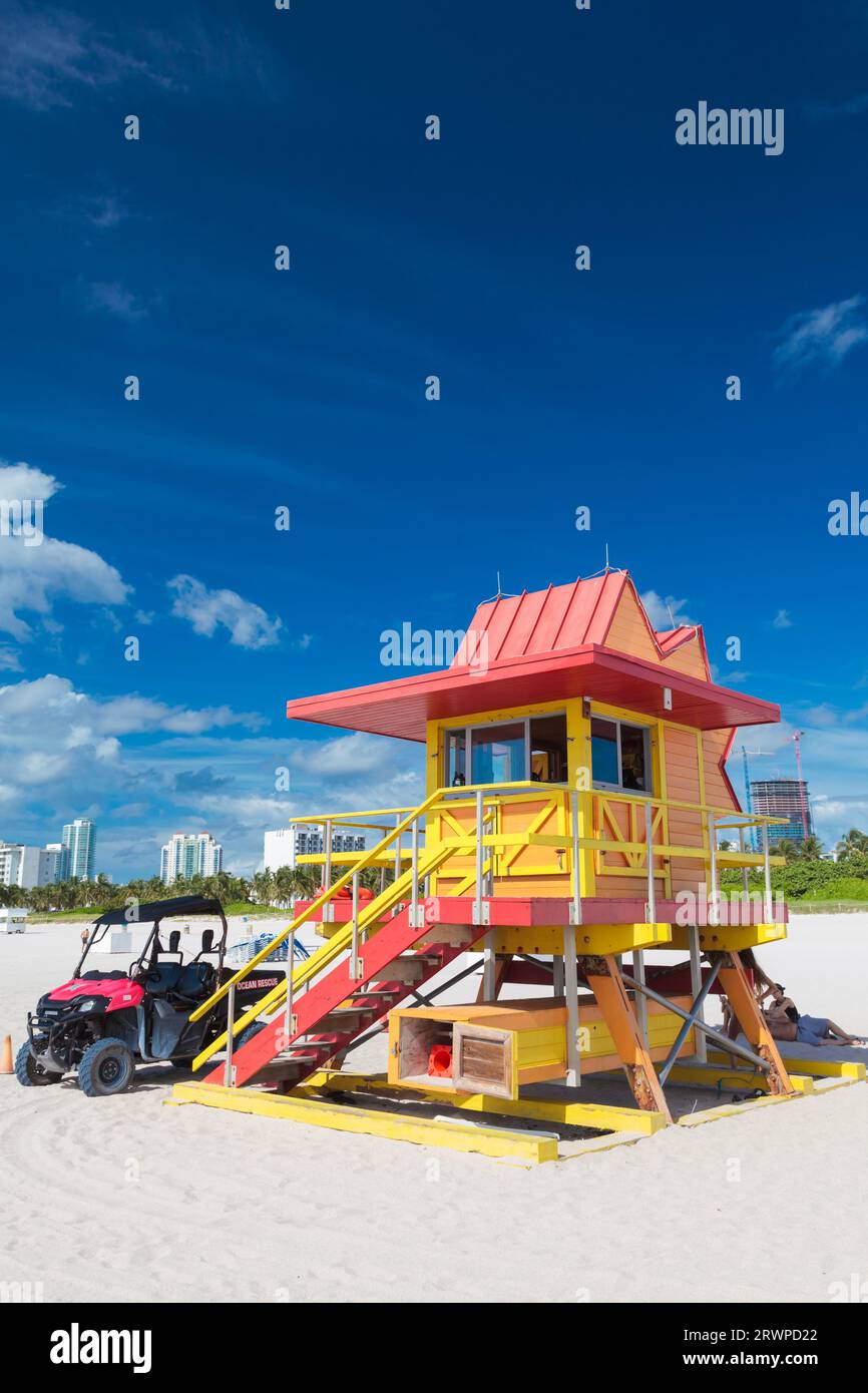 CITY OF MIAMI BEACH LIFEGUARD TOWER, 8th Street,Ocean Drive, Miami ...