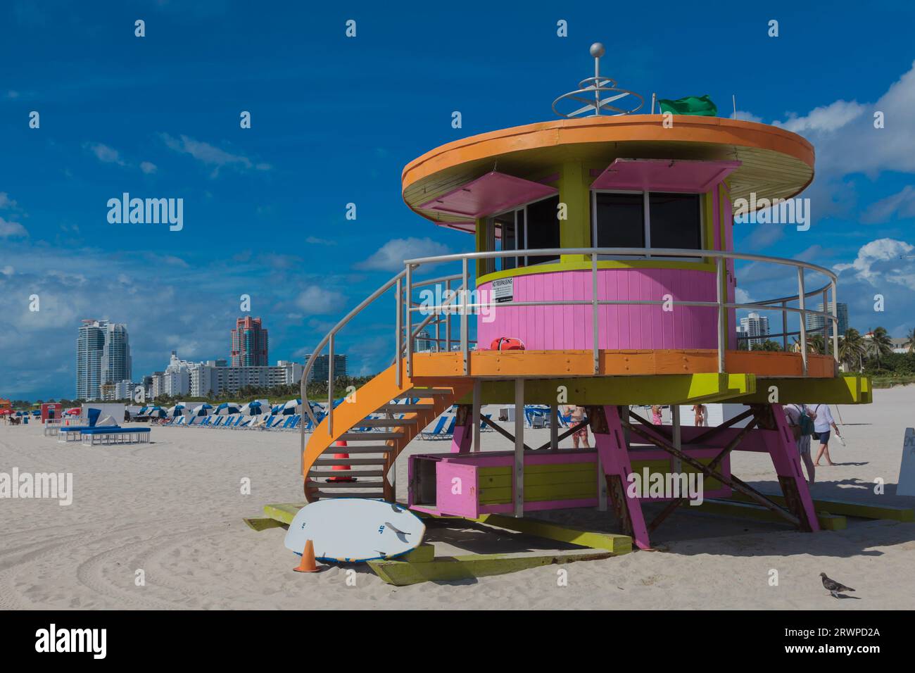 10th Street Lifeguard Tower, South Beach, City of Miami Beach, Florida ...