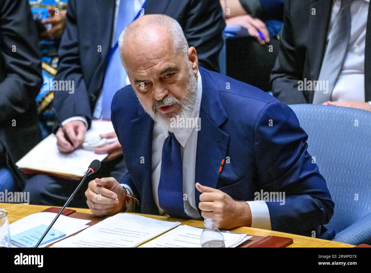 New York, USA. 20th Sep, 2023. Albanian Prime Minister and current ...
