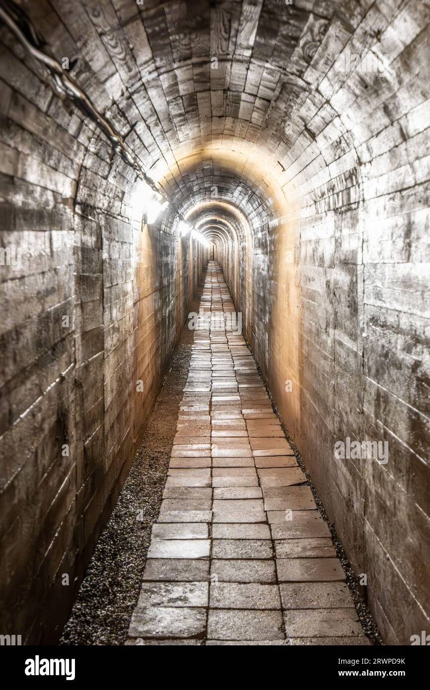 Underground corridor of Stachelberg artillery fortress built before ...